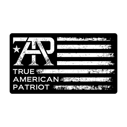True American Patriot Distressed Flag Logo Decal – True American ...
